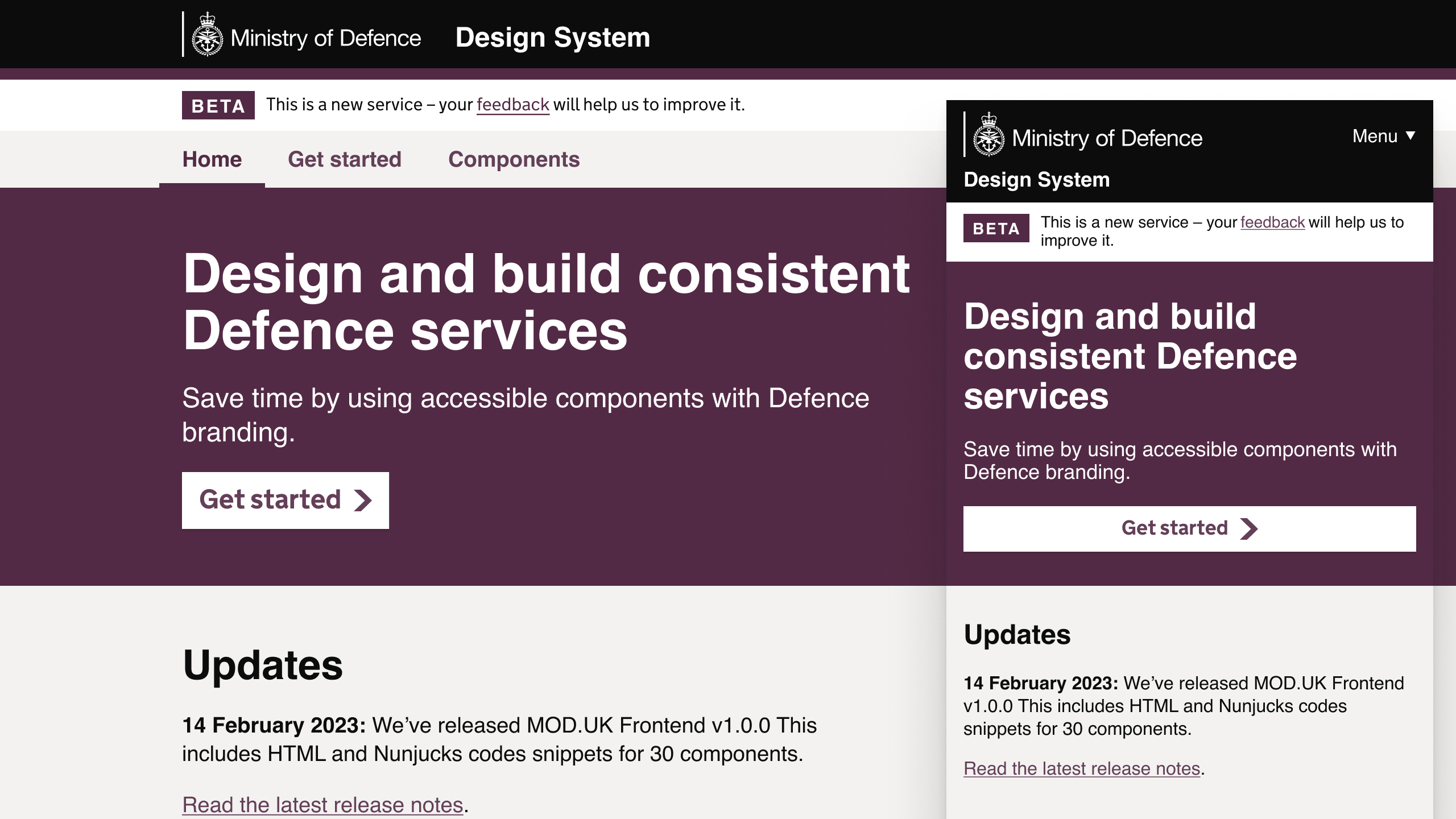 Introducing MOD.UK Frontend and the Design Library – Defence Digital